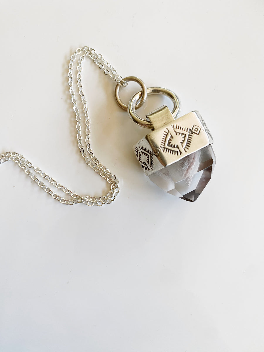 Pink Garden Quartz Talisman - Sterling Silver – Rising Sun Apotheca